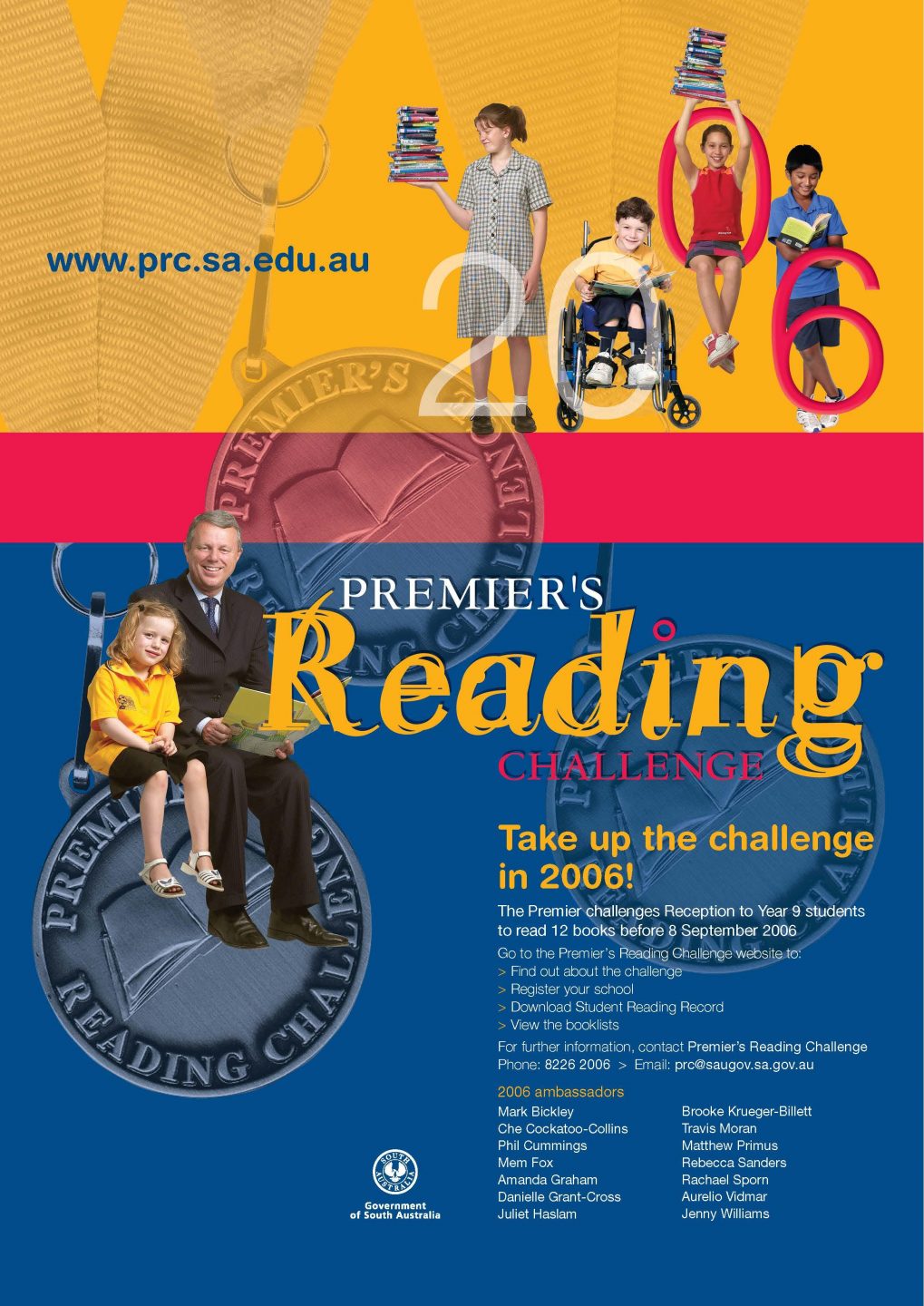 Poster history | Premiers Reading Challenge SA